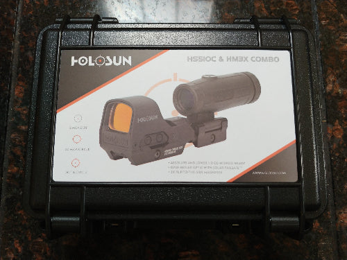 Holosun 510C with 3x Magnifier + Carbon Fiber & Polycarbonate Cover ...